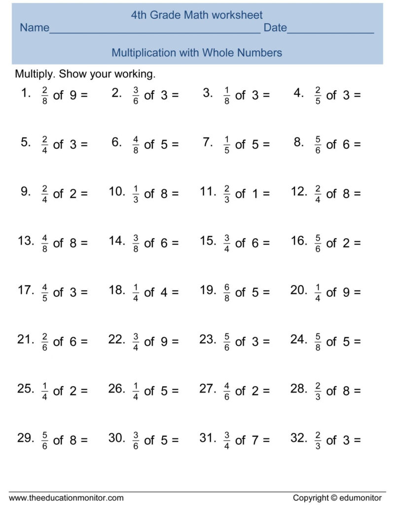 7th Grade Math Worksheets Printable With Answers | Ronald Worksheets