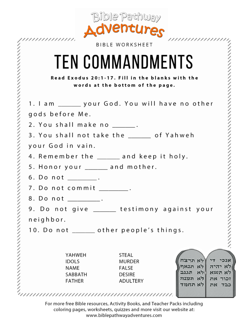 Christian Study Class Get To Know Work Worksheets Printable | Ronald ...