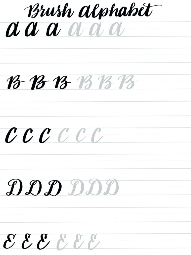 Free Calligraphy Worksheets Printable | Ronald Worksheets