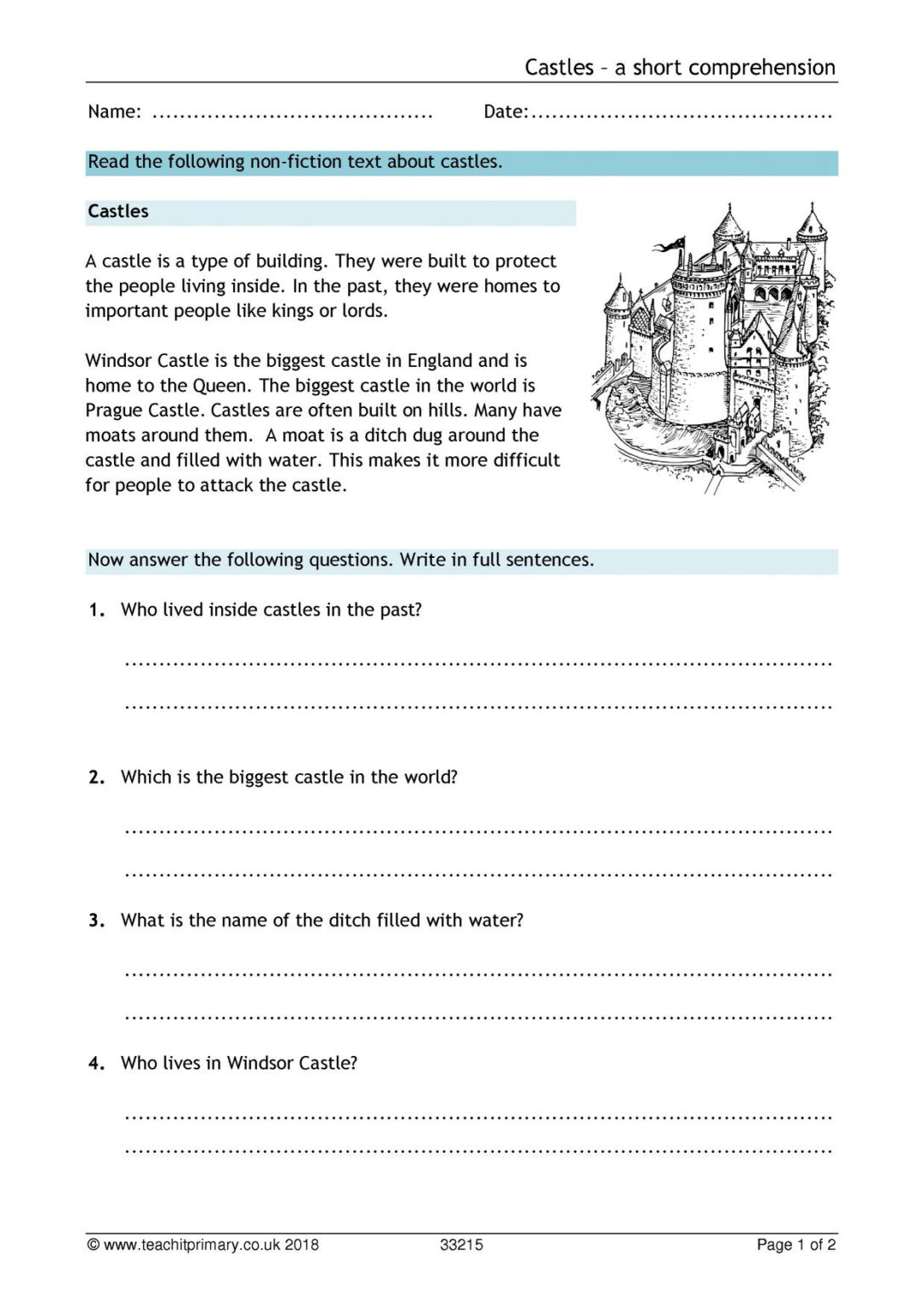 Free Printable Comprehension Worksheets Ks1 | Ronald Worksheets