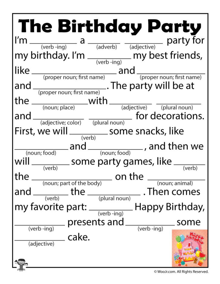 Funny Worksheets Printable Mad Libs | Ronald Worksheets