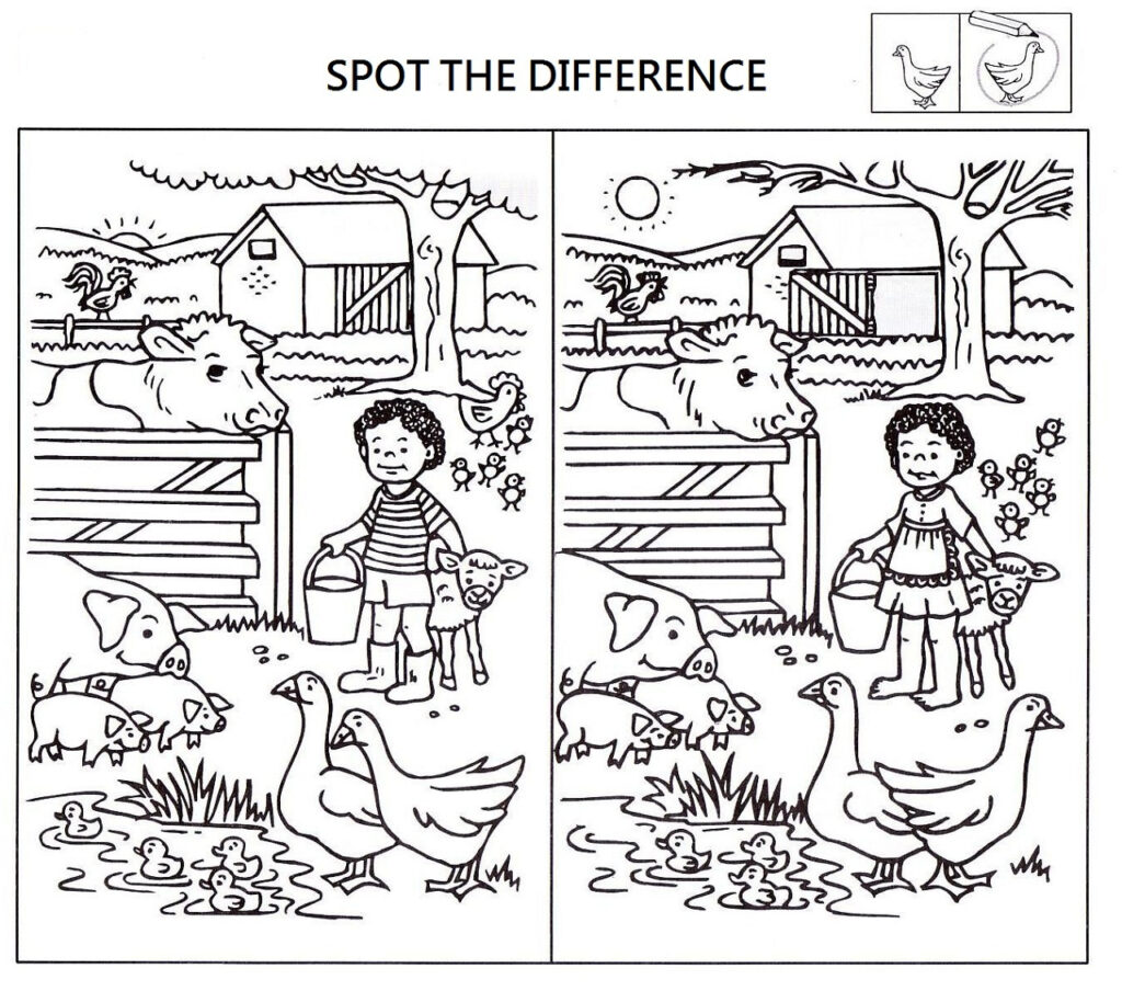 Spot The Difference Worksheets Printable | Ronald Worksheets