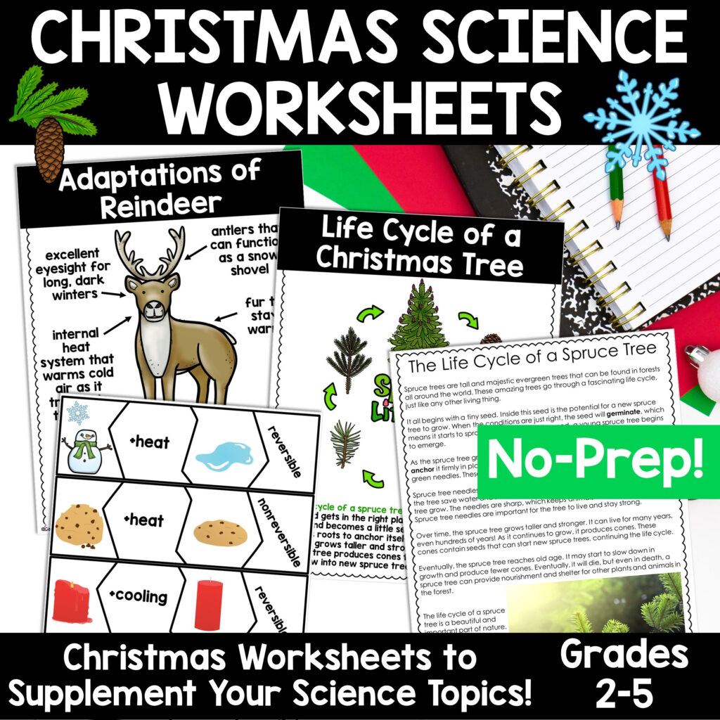Free Christmas Science Worksheets | Ronald Worksheets