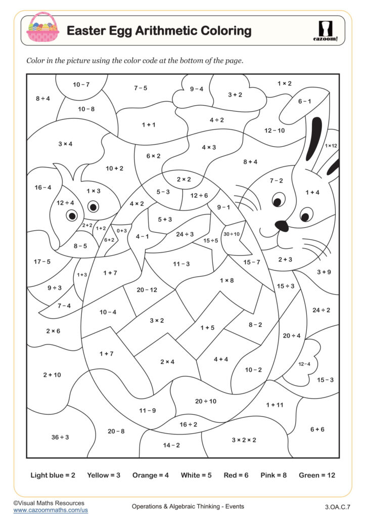 Easter Worksheets Math | Ronald Worksheets