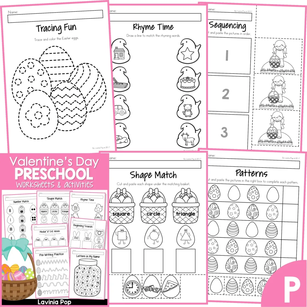 Easter Worksheets For Pre K | Ronald Worksheets