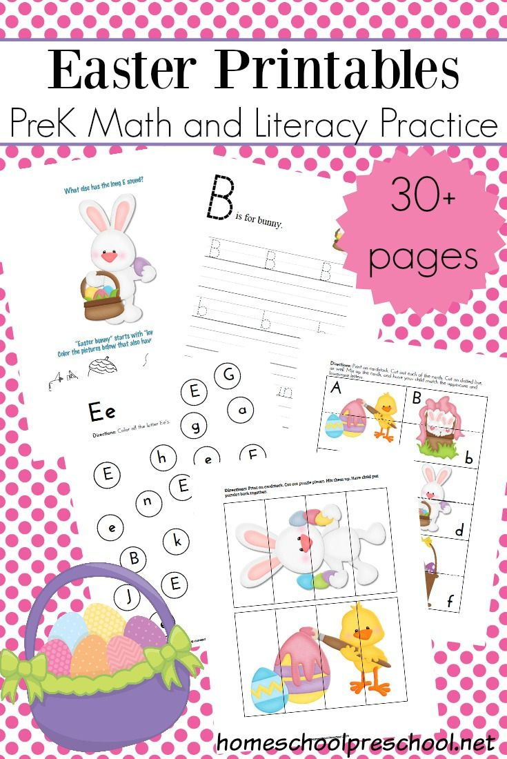 Pre K Easter Worksheets For Preschool | Ronald Worksheets