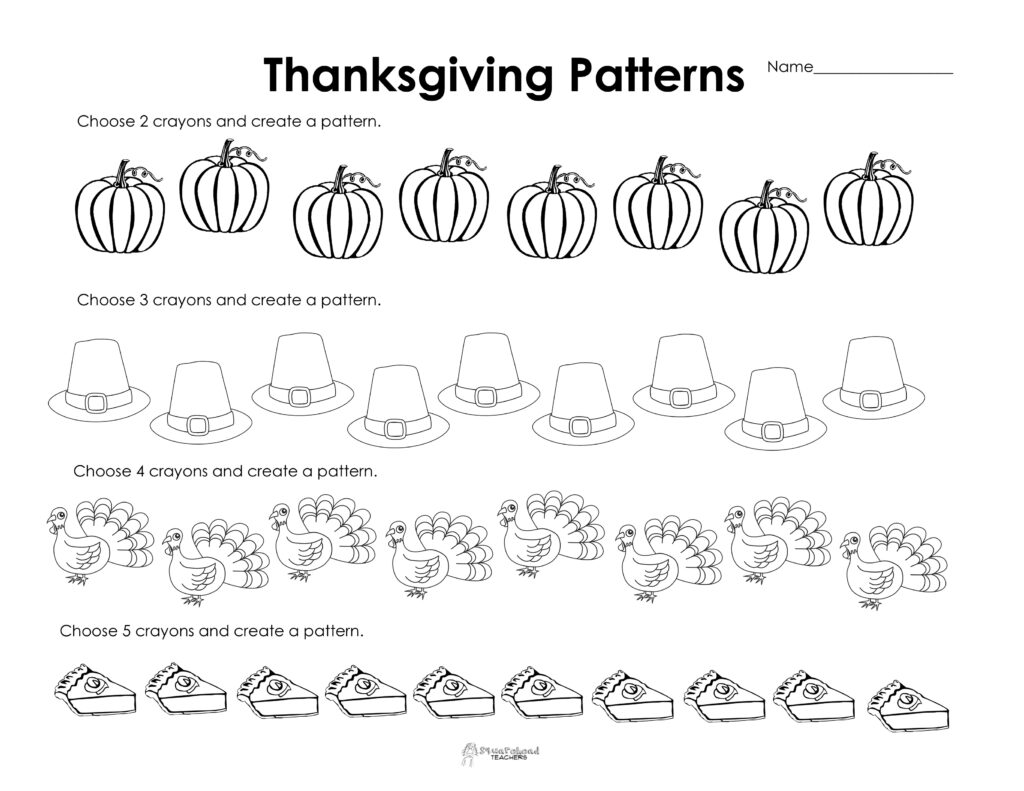 Thanksgiving Worksheets For Kindergarten Free | Ronald Worksheets