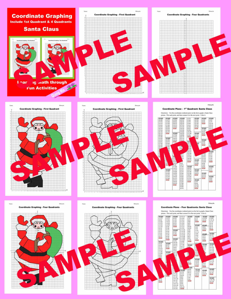 Father Christmas Graphing Worksheets | Ronald Worksheets